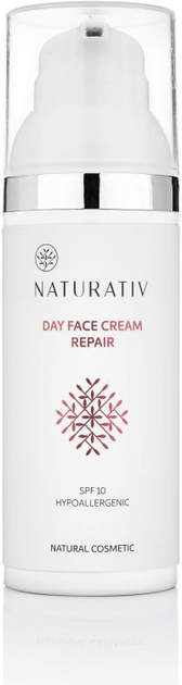 Крем для лица Naturativ Repair 40+ восстанавливающий дневной крем SPF10 ...