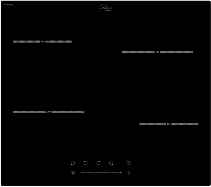 Электрическая варочная поверхность Luxor LPS 641 DL + управление Slider ...