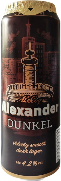 Упаковка пива A. Le Coq Alexander Dunkel тёмное фильтрованное 4.2% 0. ...