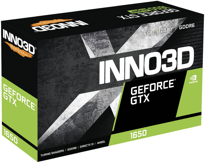 Видеокарта INNO3D PCI-Ex GeForce GTX 1650 Twin X2 OC V3 4GB GDDR6 ...