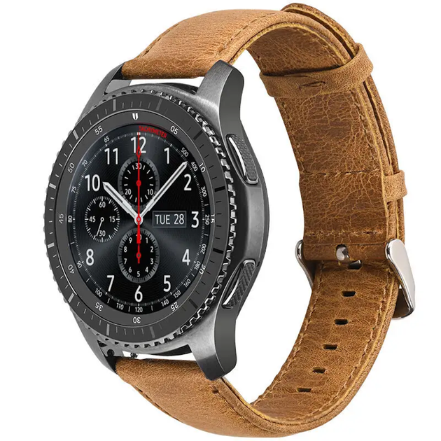 Ремешок ретро кожа для Amazfit Pace коричневый – фото, отзывы ...
