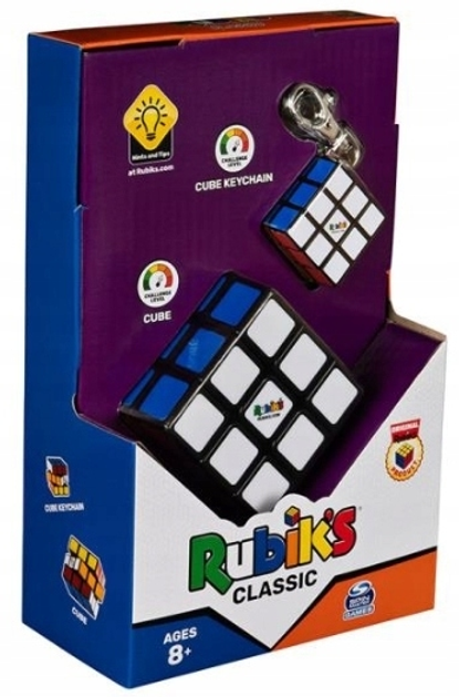 Spin Master Rubik's Classic Кубик Рубика 3x3 и набор брелоков ...