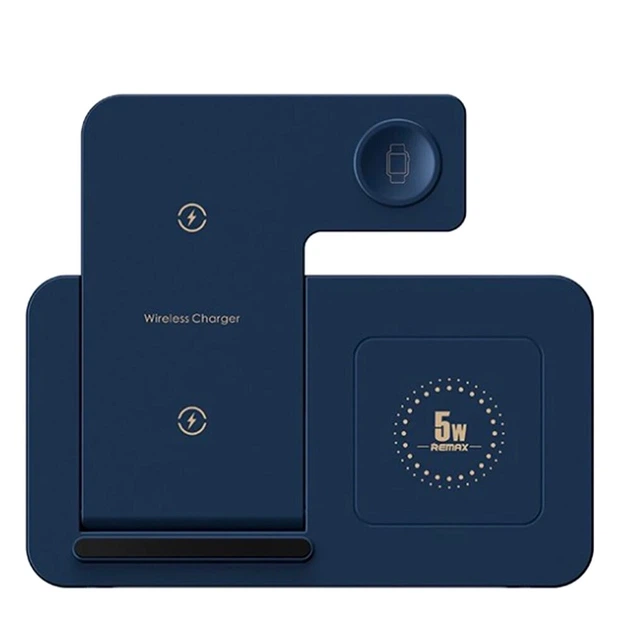Беспроводное зарядное устройство Remax RP- W60 3in1 Синие стильное – фото, отзывы ...