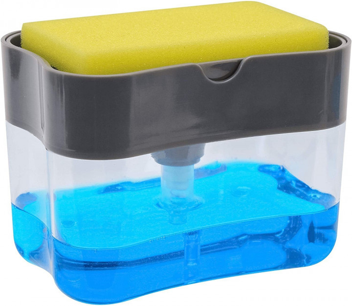 Дозатор моющего средства UKC Sponge Caddy для мытья посуды с губкой ...