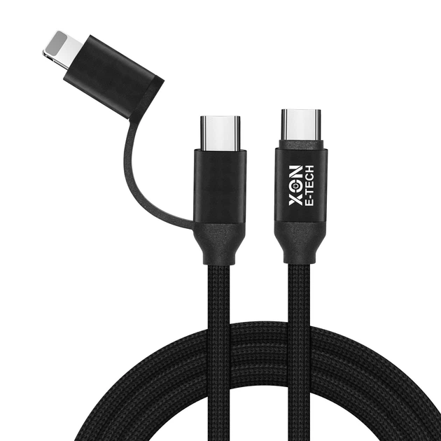 Кабель XON SmartCable Type-C - Type-C/Lightning PD 60W 1м MultiLink ...