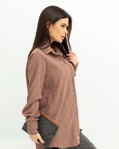 Рубашка ISSA PLUS SA-433 XL коричневая от продавца: «ISP» – в интернет-магазине ROZETKA | Купить ...