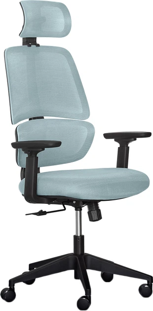 Кресло Mealux Leo Air Grey / Blue (Y-543 KBGL) – купить онлайн на ROZETKA