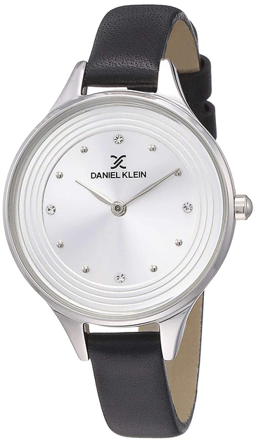 Женские наручные часы DANIEL KLEIN DK12037-1 Серебристые с черным ...