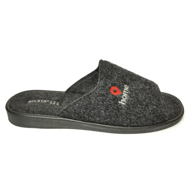 Чоловічі домашні капці Белста відкриті з повсті 45 30 см Чорний від продавця Happystep в