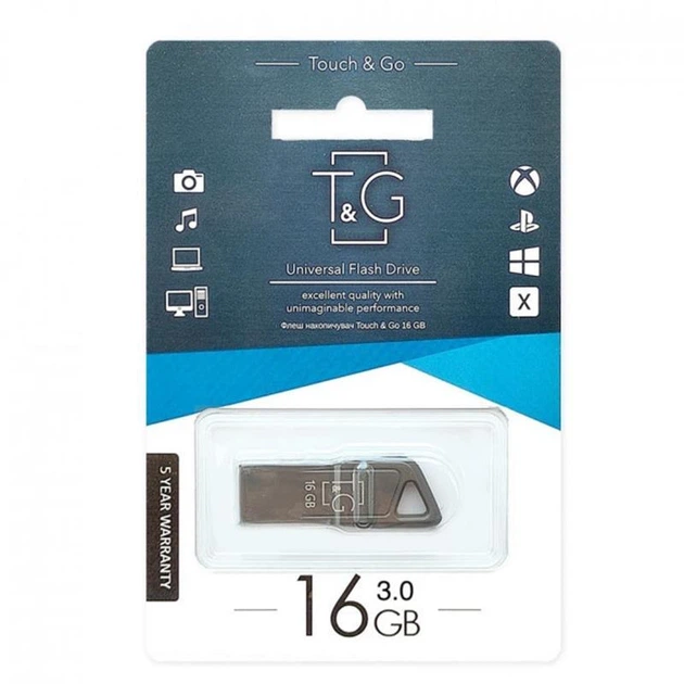 Флеш-накопичувач USB 16GB T&G 114 Metal Series (TG114-16G3) – фото, отзывы, характеристики в ...