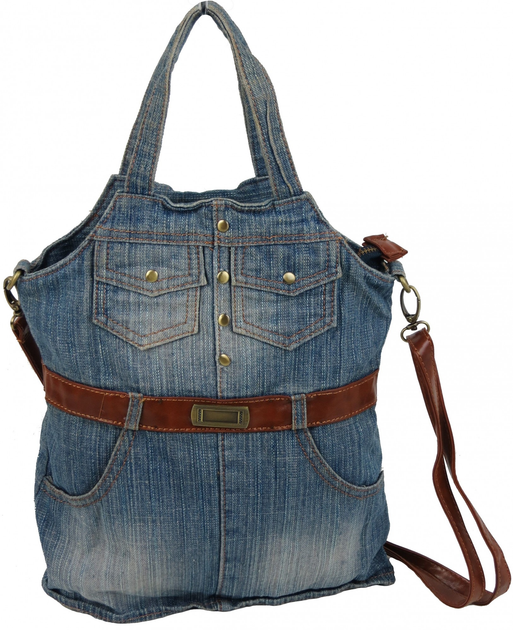Женская джинсовая сумка Fashion jeans bag Jeans8059 синяя от продавца ...