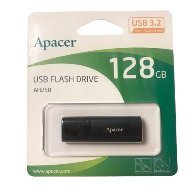 Флеш-накопичувач USB 3.1 Flash 128GB Apacer Black – фото, відгуки ...