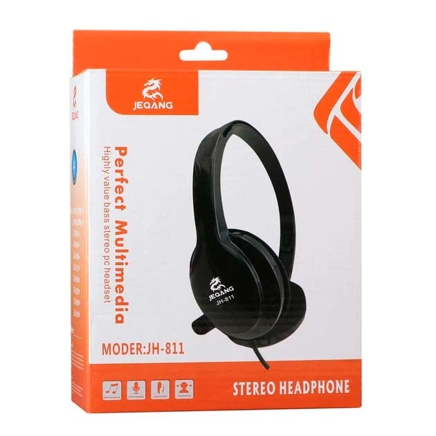 Ігрові навушники Jeqang JH-309 1М 3.5 мм (mini-Jack) з мікрофоном для комп'ютера Чорний купить в ...