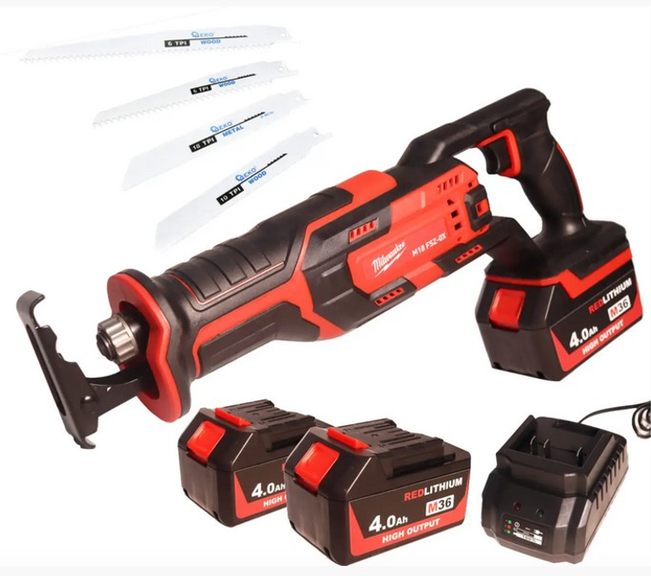 Сабельная пила аккумуляторная в кейсе Milwaukee M18 FSZ-OX 36V 4Ah ...