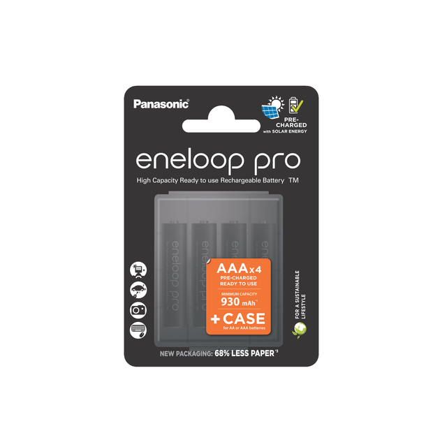 Акумулятор Panasonic Eneloop Pro Aaa 930 Mah 4bp Case Bk 4hcdec4cp