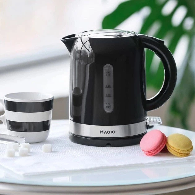 Електрочайник Magio MG-111 1л, маленький електрочайник, гарний електричний чайник, безшумний ...