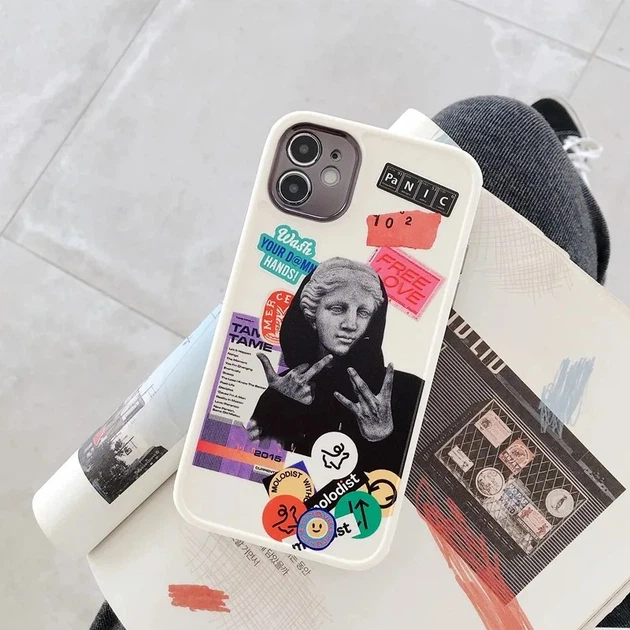 Чехол для iPhone 11 Pro Collage Labels Mona Lisa Белый – фото, отзывы ...