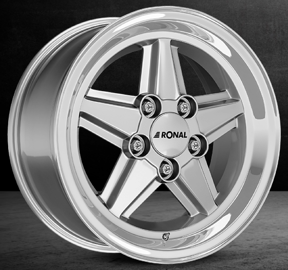 Диски Ronal R9 7x15 5x120 ET17 DIA82 (silver machined lip) (1002284615 ...