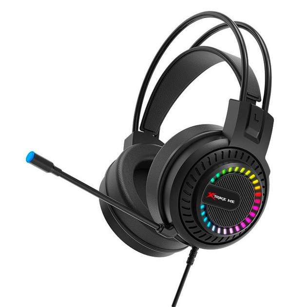 Наушники игровые XTRIKE ME Gaming RGB HP-318 2x3.5mm PC/PS4/PS5 black ...
