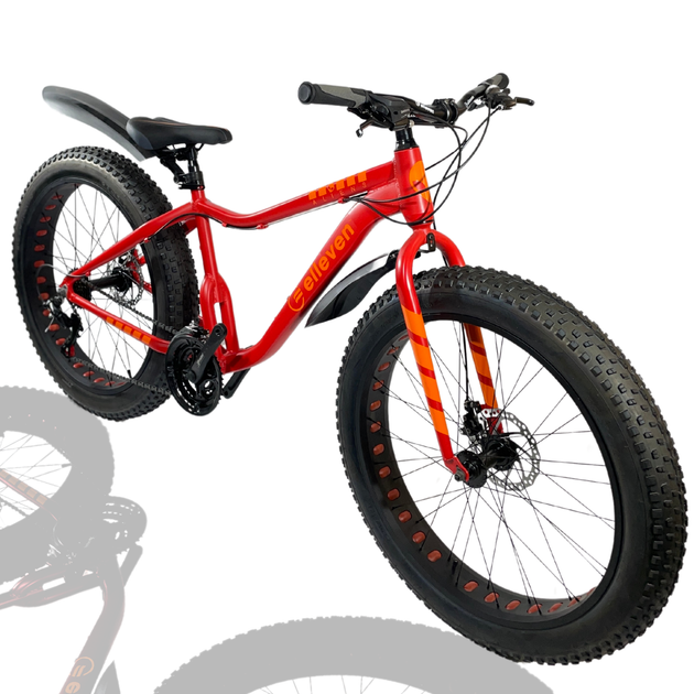 Велосипед Fatbike Titan ELEVEN 26"4.0 Алюминиевая рама 17", Красный ...