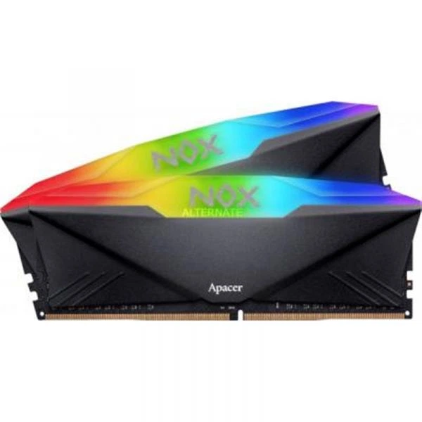 Модуль памяти Ddr4 2х8gb 3200 Apacer Nox Rgb Black Ah4u16g32c28ynbaa 2 фото отзывы