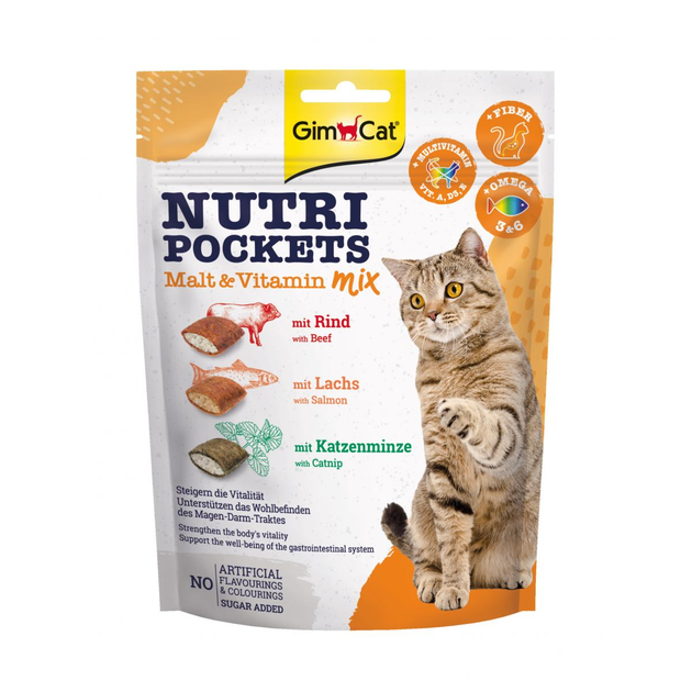 Лакомство для кошек GimCat Nutri Pockets витаминизированное ...