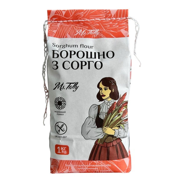 Мука из сорго без глютена "Ms. Tally" 1 кг – купить в Киеве, Украине ...