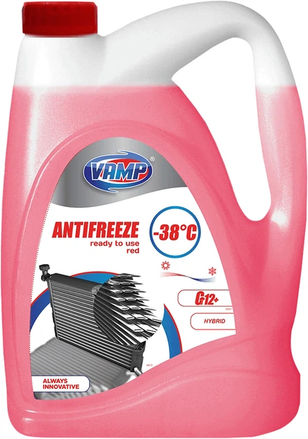 Антифриз VAMP -40°C 10 л Красный (4823073906590) – фото, отзывы ...