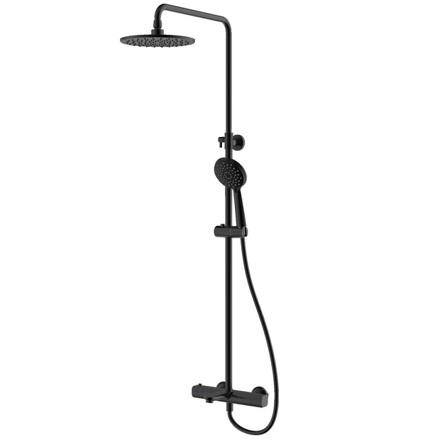 Душевая система Devit Fresh с термостатом для ванной, черный матовый (37520121B) – фото, отзывы ...