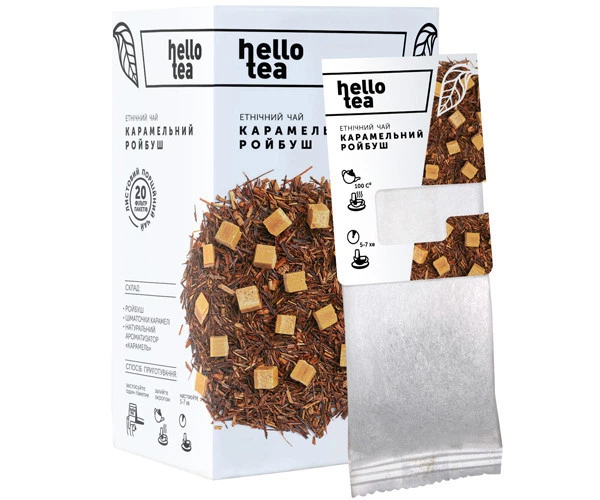 Чай етнічний Hello Tea Карамельний Ройбуш фільтр-пак 20 шт 40 г від ...