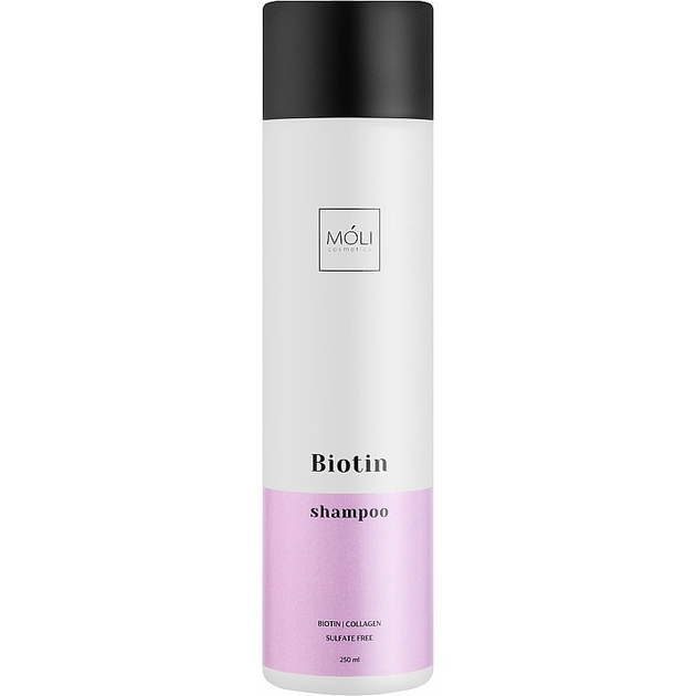 Шампунь безсульфатный Moli Cosmetics с биотином и коллагеном, 250 мл ...