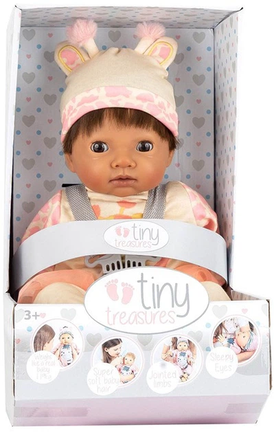 Пупс Tiny Treasure Brown Haired Doll With Giraffe Outfit 45 см (5713396302690) – іграшки з ...