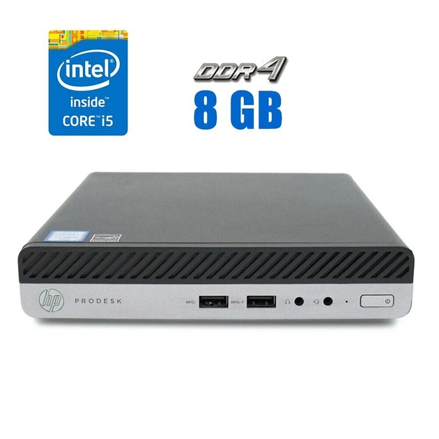 Неттоп HP ProDesk 400 G3 Mini USFF / Intel Core i5-7400T (4 ядра по 2.4 ...