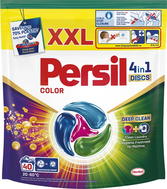 Диски для стирки Persil 4in1 Discs Color Deep Clean 40 шт ...