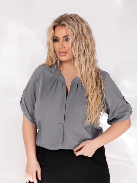 Блузка женская DEMMA 656 60 Серая (Dem2000000039329) – Брендовая одежда | ROZETKA