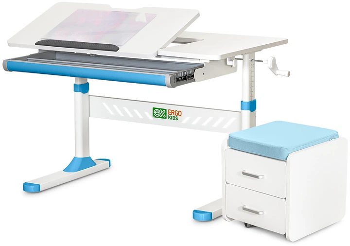 Комплект Evo-KidsTH-310 Blue Парта + тумба (TH-310 + BD C3_ BLUE ...