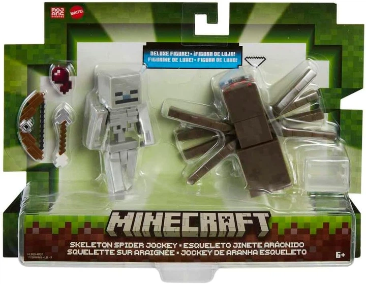 Набір фігурок Mattel Minecraft Skeleton Spiders Jockey (0194735111275 ...