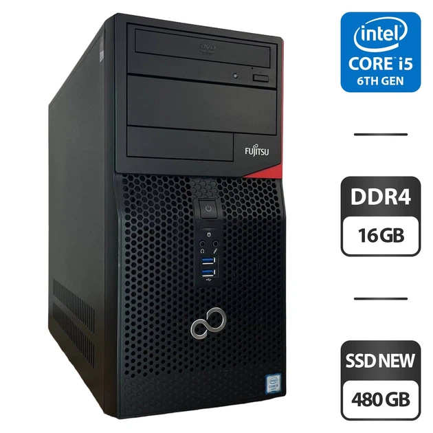 Компьютер Fujitsu Esprimo P556 E85+ Tower / Intel Core i5-6400 (4 ядра ...