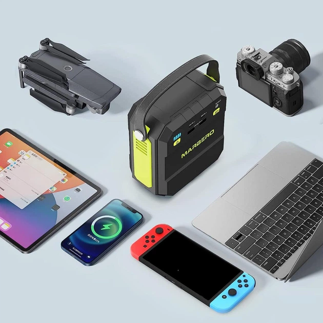 Павербанк MARBERO M87 (83Wh) з потужним ліхтарем та розеткою 110В ...