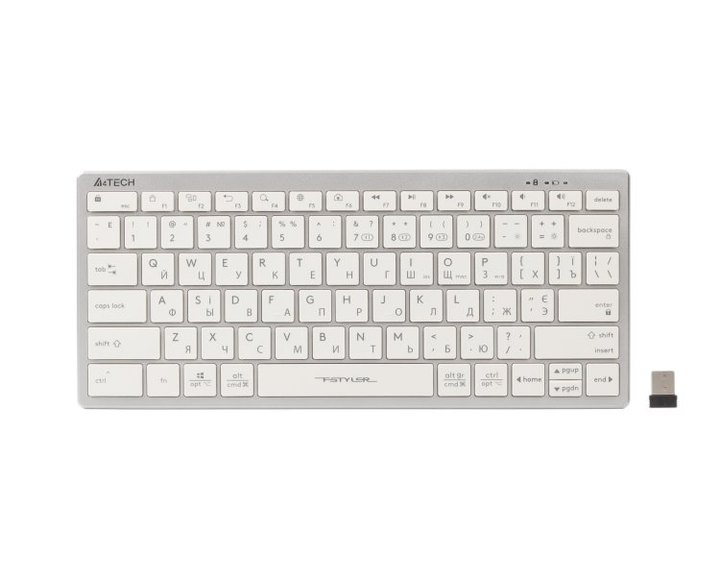 Клавиатура A4Tech Fstyler FBX51C беспроводная, белая – фото, отзывы ...