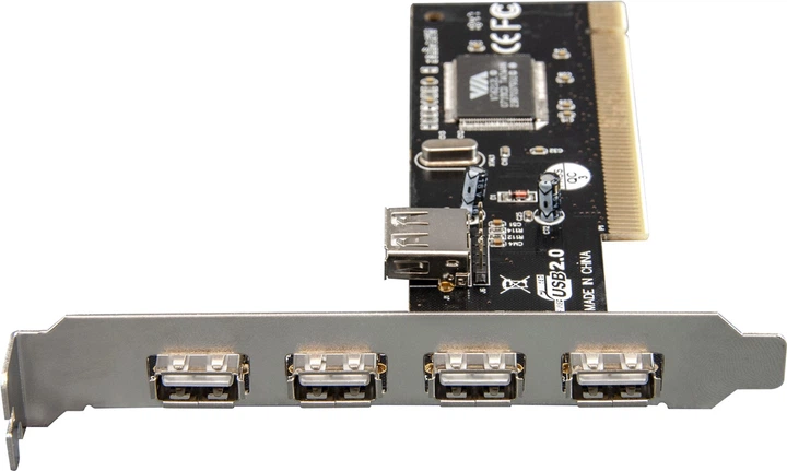 Плата расширения Frime PCI to USB2.0 (4+1 порты) VT6212 (ECF ...