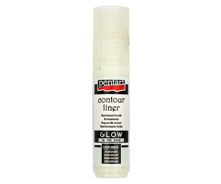 Краска акриловая контурная Pentart Glow in the dark светонакопительная ...