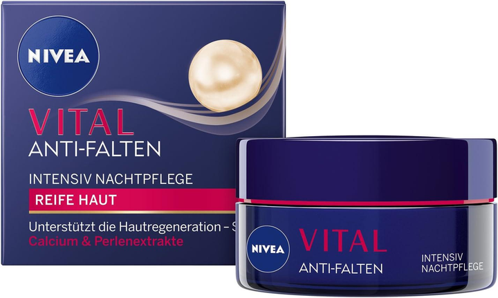 Крем для лица Nivea Vital Anti-Wrinkle Восстанавливающий ночной 50 мл ...