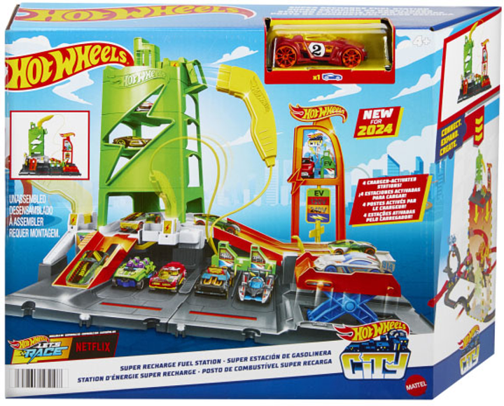 Игровой набор Hot Wheels Заправочная станция для суперзарядки (HTN79 ...