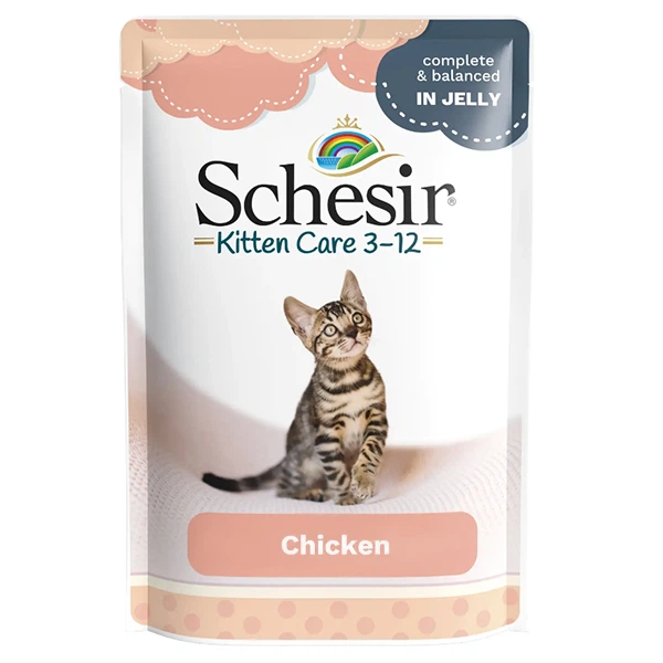 ПАК. Корм для котят Schesir Kitten Care Chicken пауч для котят, курица 20шт по 85 г от продавца ...