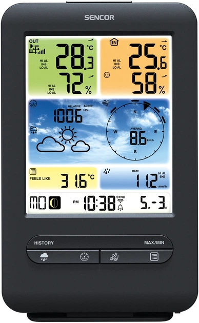 Метеостанція SENCOR SWS 9898 WIFI – фото, відгуки, характеристики в ...