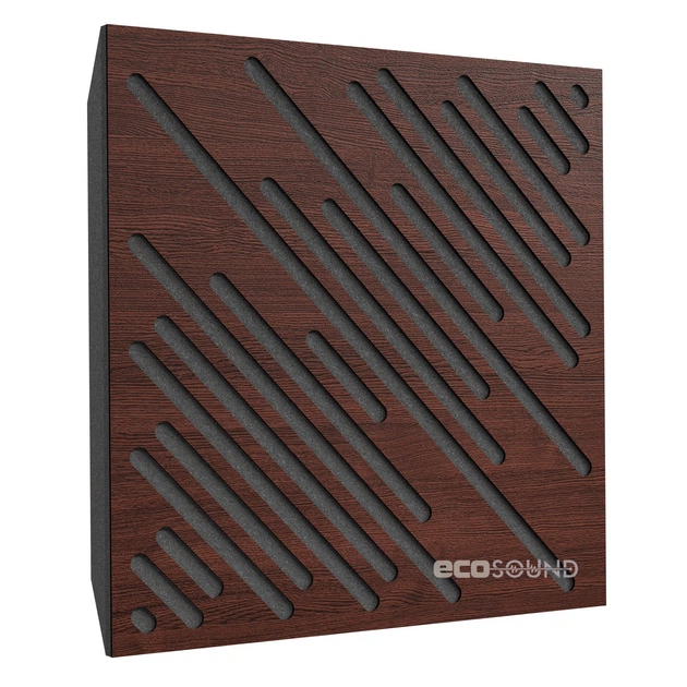 Акустична панель Ecosound Diagonal Wenge 53 50х50 см Темно-коричневий – фото, відгуки ...