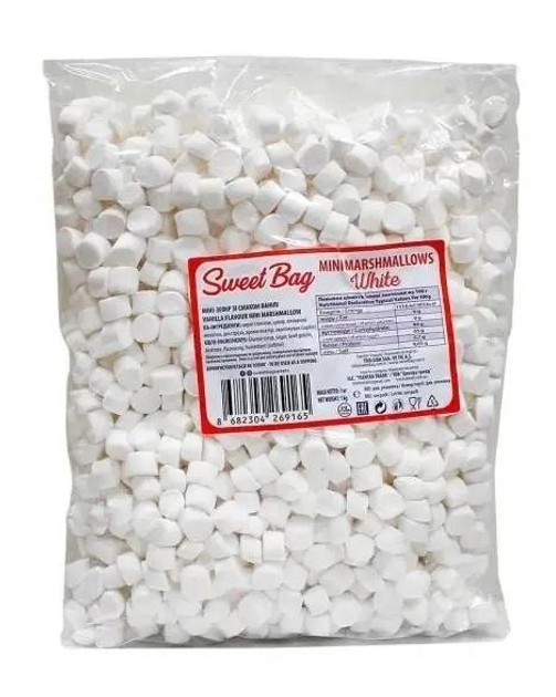 Маршмеллоу мини зефир белый Sweet Bag Mini Marshmallow White 500г ...