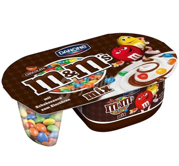 Йогурт Danone M&M's Chocolate с шоколадным кремом 120 г – купить в ...