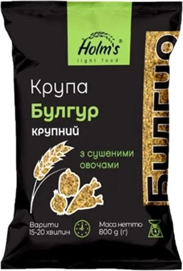 Булгур HOLM'S light food №3 крупный с сушеными овощами 800 г (0.8 кг ...